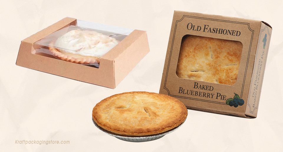 Custom Kraft Bakery Boxes Brown Cake Boxes with Window